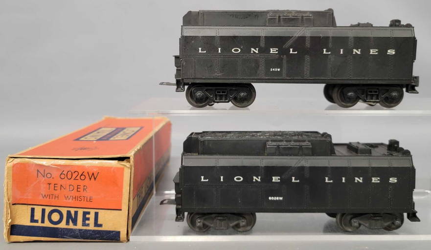 Two Lionel Postwar O Gauge Tenders 6026w & 243w
