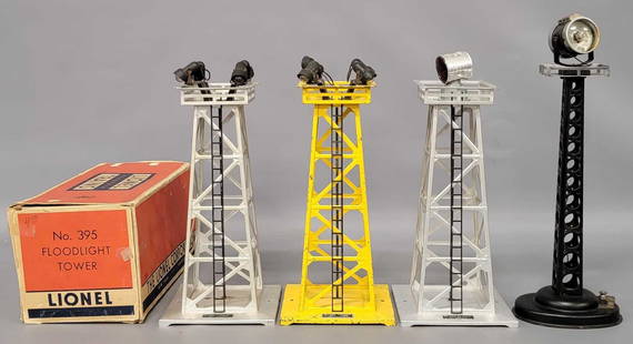 Marx O Gauge 0416 Flood Light Towers Original Boxes