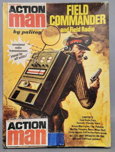 Palitoy Action Man Field Commander and Field Radio in original box ...