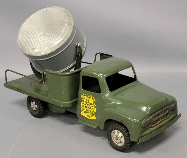 Buddy L Pressed Steel Army Searchlight Truck