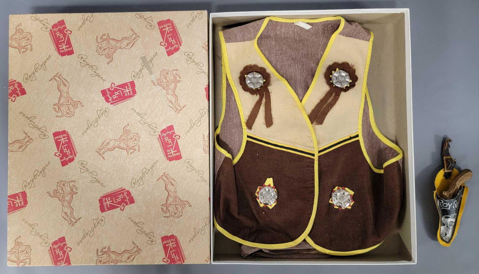 Vintage Roy Rogers Play Outfit In Original Box