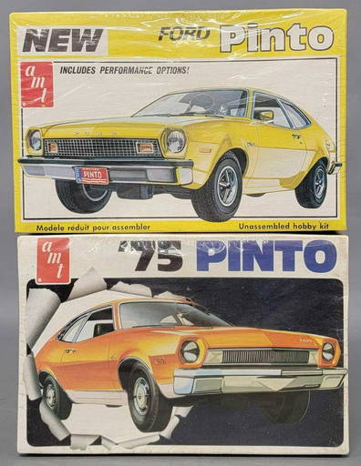 Two AMT 1/25 scale Ford Pinto model kits factory sealed (#0012) on Apr ...