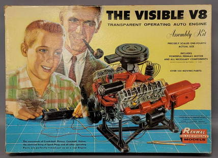 Renwal 1960 Visible V 8 Engine Model Kit