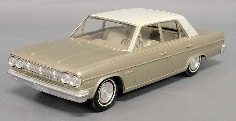 1965 Gold Amc Rambler 4 Door Dealer Promo Friction Car