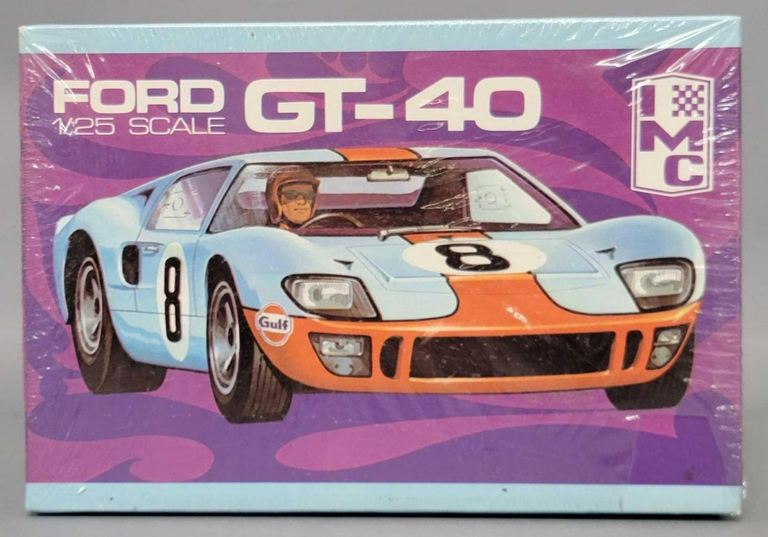 Imc 1/25 Scale Ford Gt Gulf Model Kit Factory Sealed