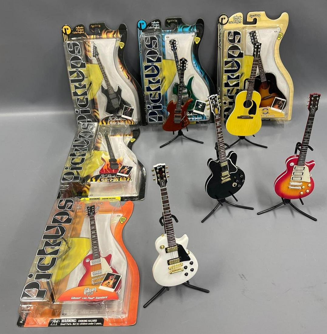 Ten Pickups Authentic Miniature Guitar Replicas Complete Set