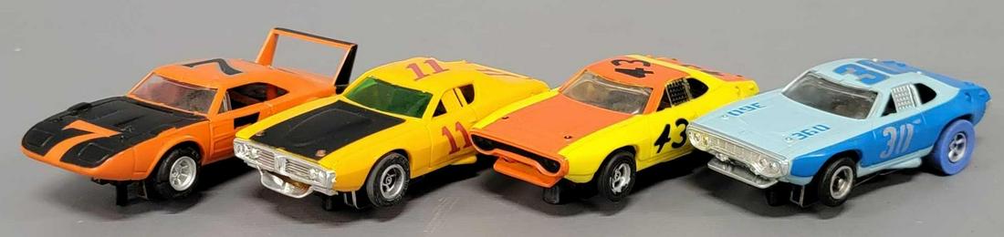 Four Nice Aurora Afx Slot Cars