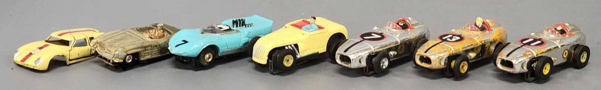 Seven Aurora Model Motoring T Jet Slot Cars