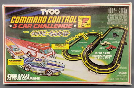 Tyco Jeep Cj Snake Track With Nite Glow In Set Box
