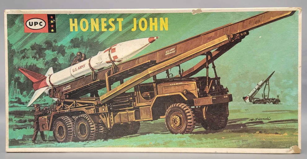 UPC 1/40 scale Honest John Missile Launcher model kit in original box ...