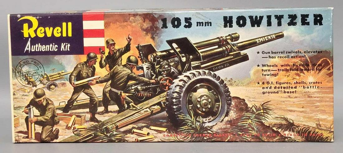 Revell 105mm Howitzer Model Kit In Type S Original Box