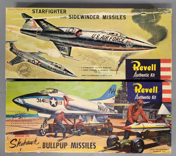 Two Revell Military plane model kits in in type S original boxes (#0076 ...