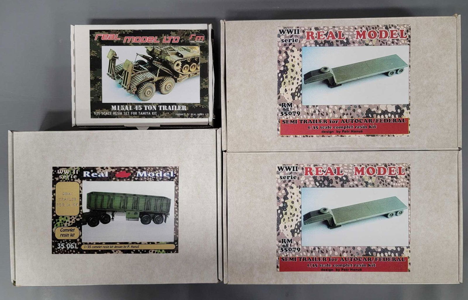 Four Real Model 1/35 scale trailer resin model kits (#0149) on Jun 11 ...