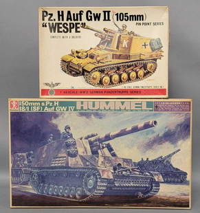 Aurora 1/48 Scale 307 Us Army Wwii 8in Howitzer Model Kit In Original Box