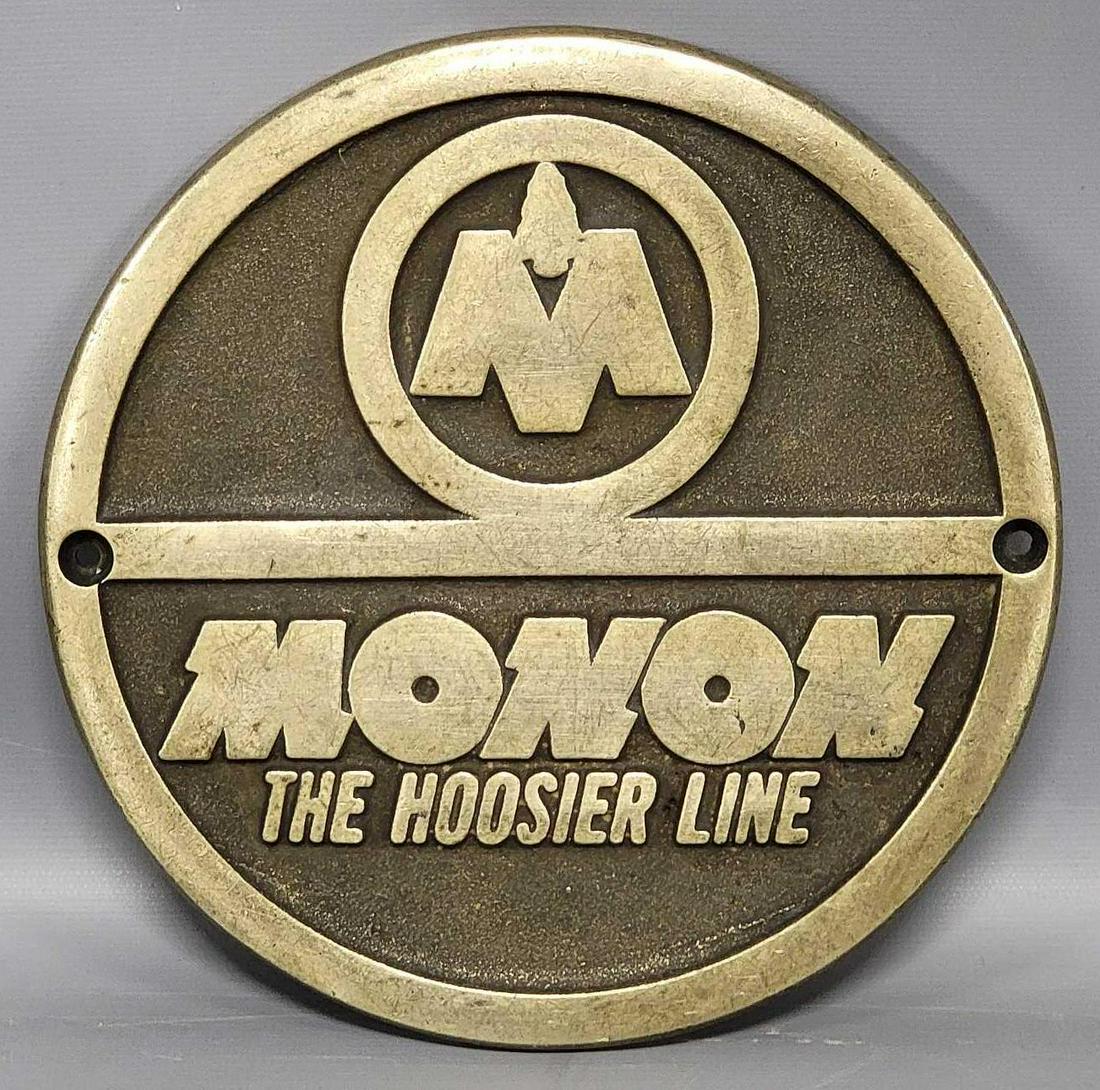 Monon The Hoosier Line brass plate - Jun 25, 2022 ...