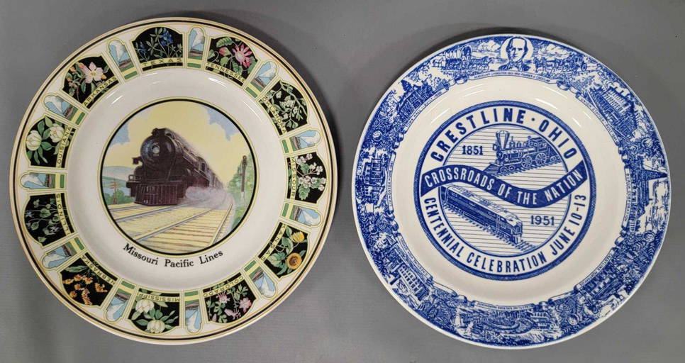 Two Railroad themed Dinner Display plates - Jun 25, 2022 ...