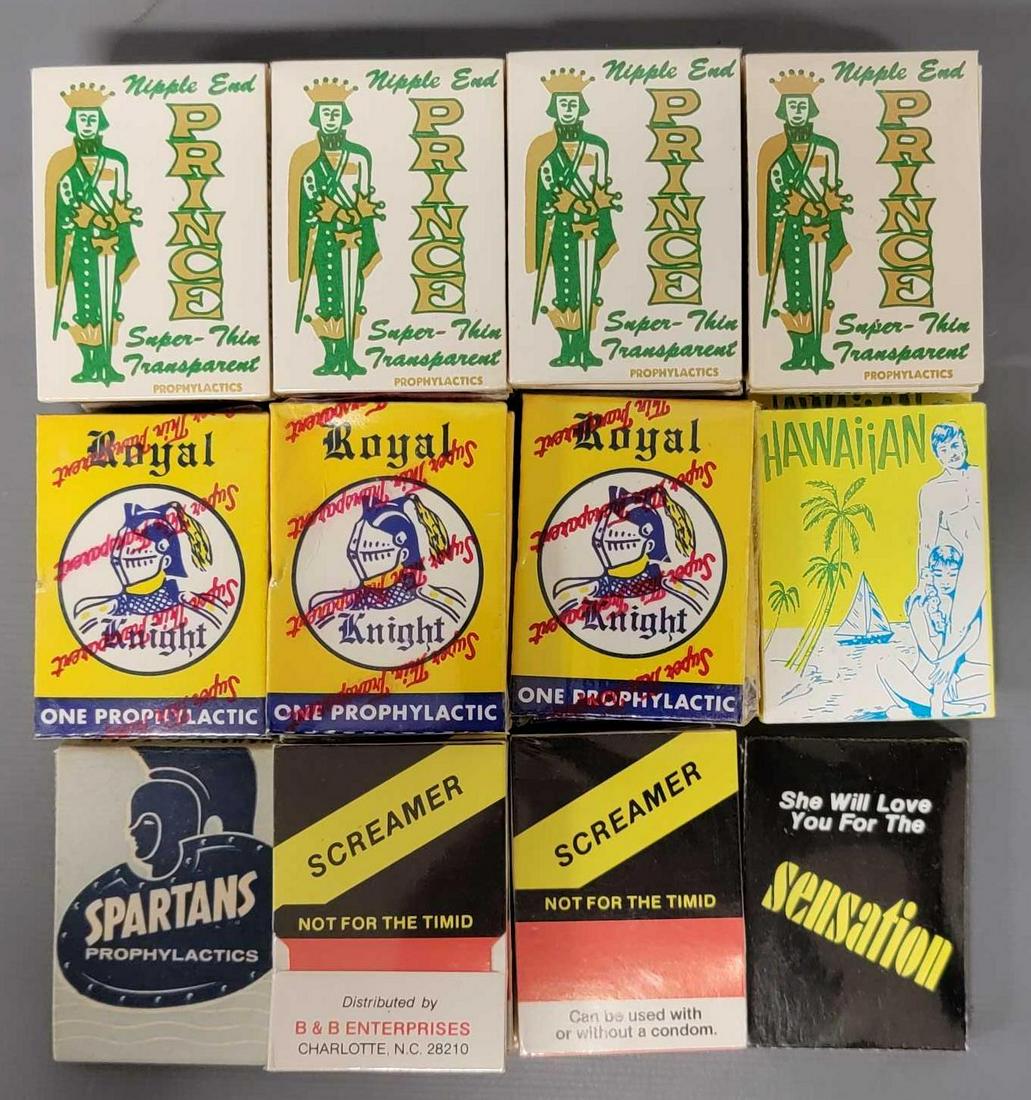 Collection Of 35 Vintage Assorted Prophylactics Condoms Rubbers In ...