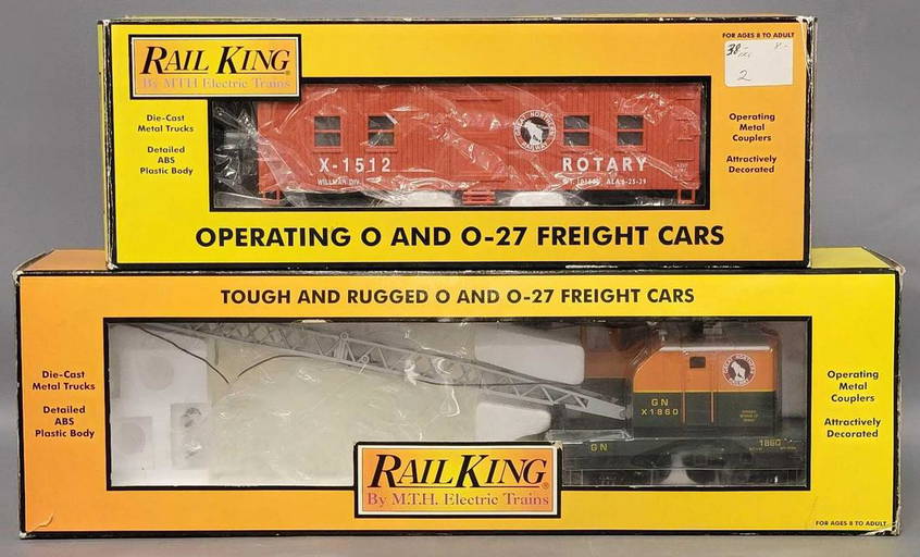 Two Rail King O Gauge work train cars in original boxes (#0193) on Sep ...