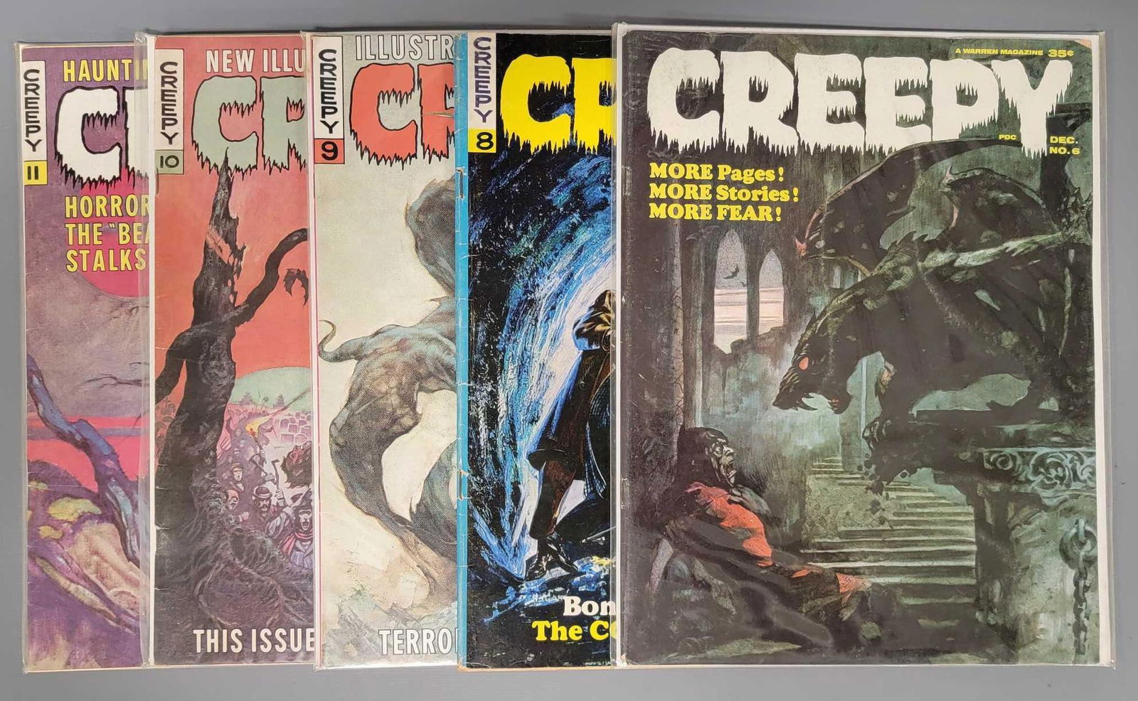 Five Early Creepy Magazine Issue