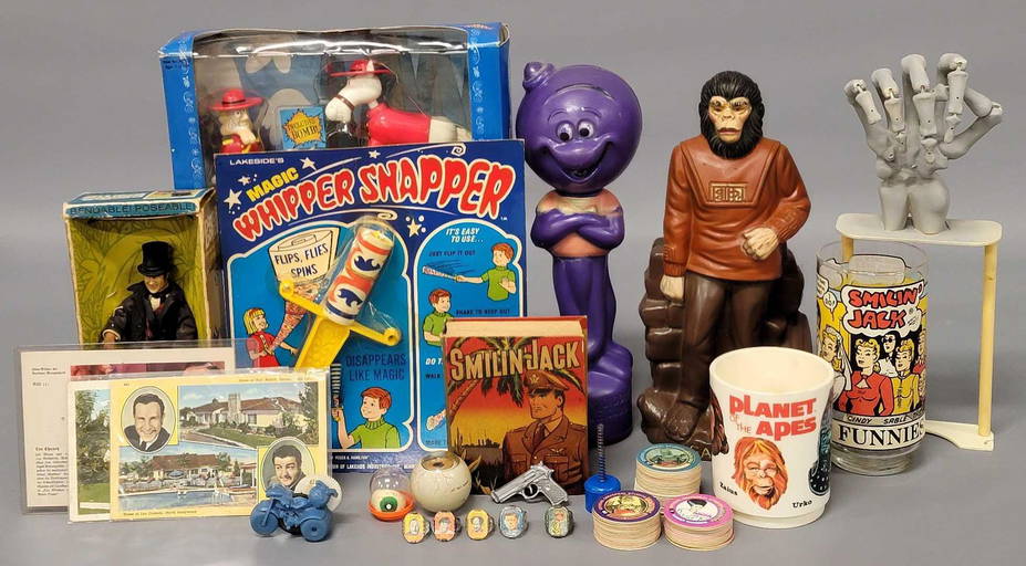 Oddball Collection Of Toys And Monster Items