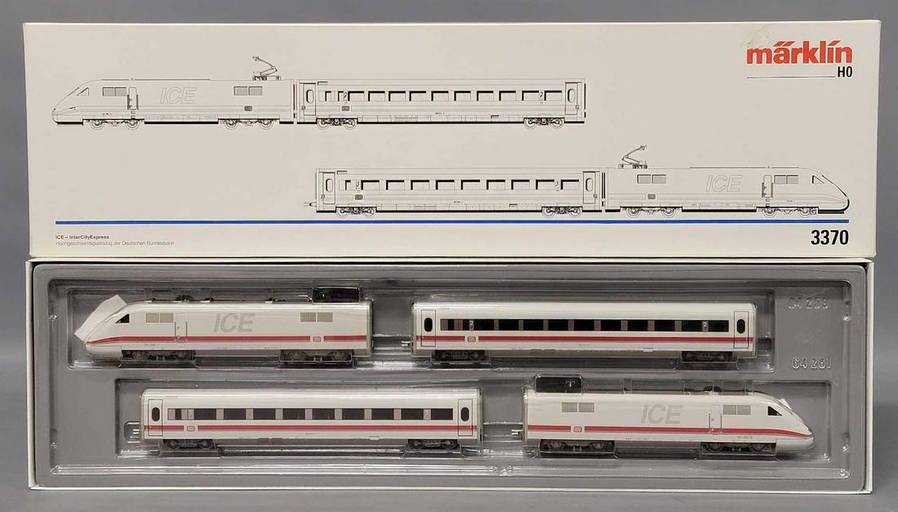 Marklin HO scale 3370 ICE electric passenger set in original box - Nov ...