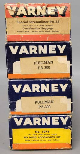 Varney HO scale passenger car kits and built diesel locomotive in ...