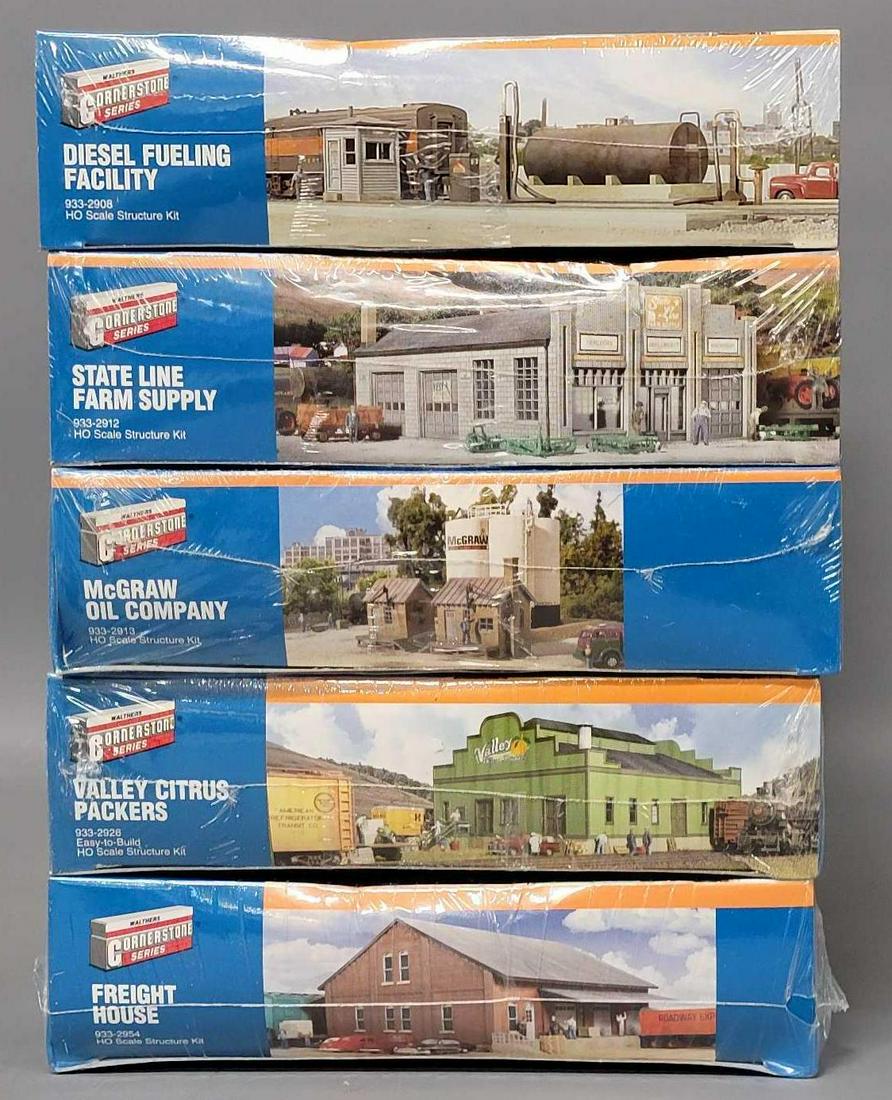 Five Factory Sealed Walthers Ho Scale Building Kits