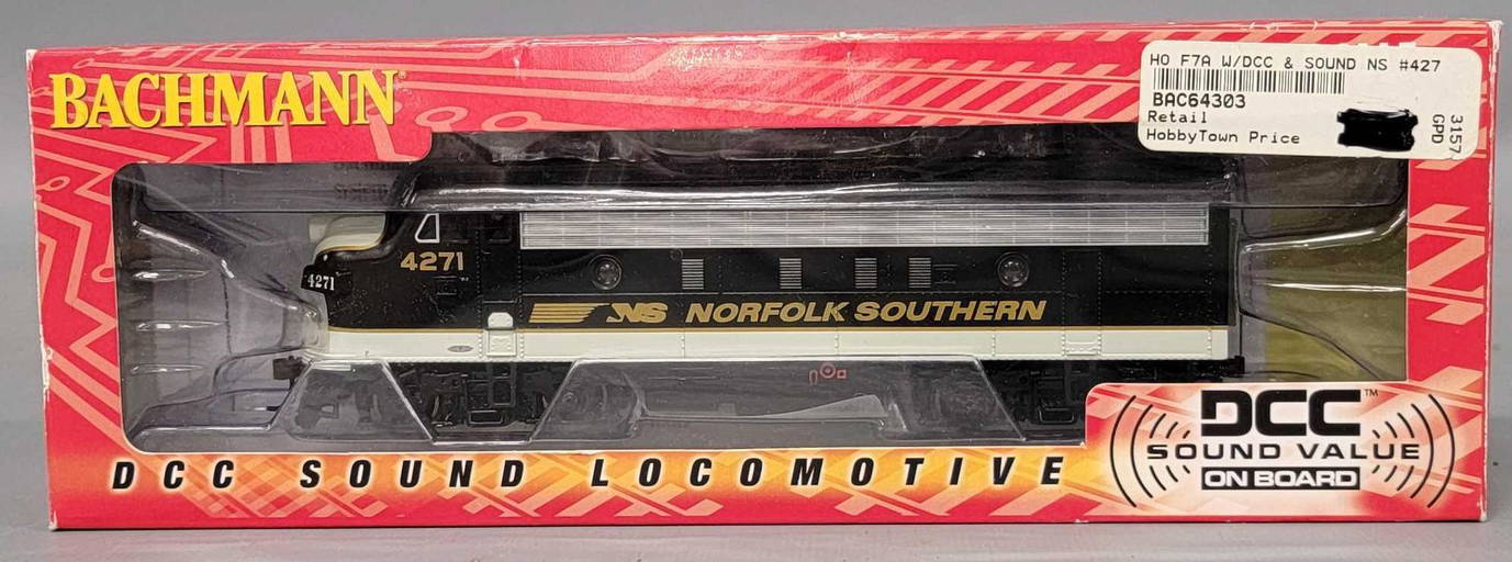 Bachmann HO scale 64303 Norfolk & Southern F7A with DCC sound in OB - Nov 26, 2022 ...