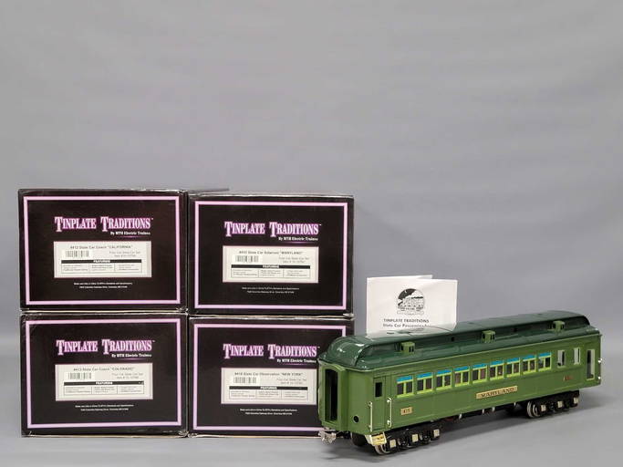 MTH Tinplate Traditions Lionel prewar standard gauge green state set ...
