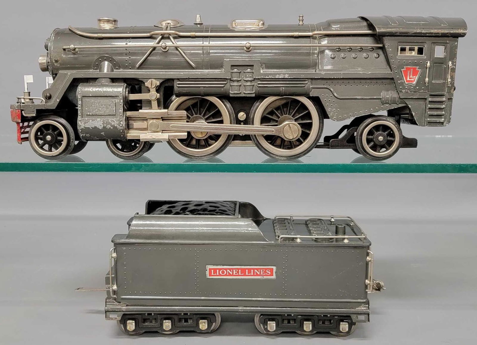 Lionel Prewar Standard Gauge Gunmetal 392e Steam Locomotive With 392t ...
