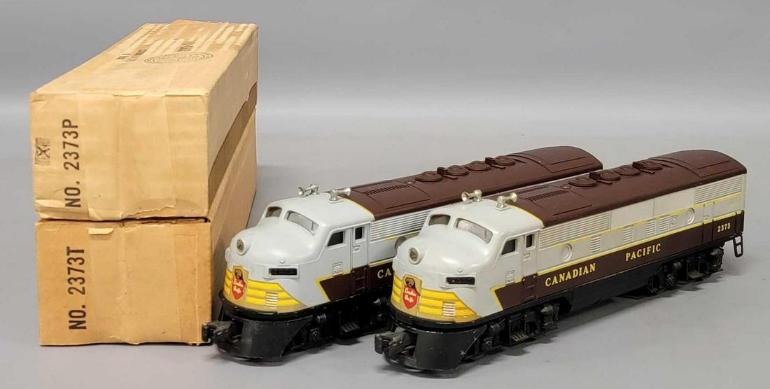 Lionel Postwar O 2373 Canadian Pacific F 3 Diesel Locomotive Aa Set In ...