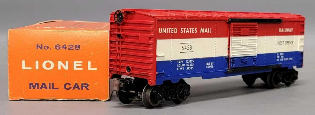 Unrun Lionel postwar O 6428 US Mail box car in original box (#0347) on ...