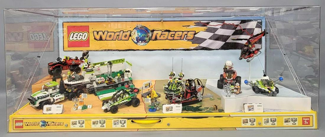 Lego World Racers store display with factory built contents (#0016) on ...