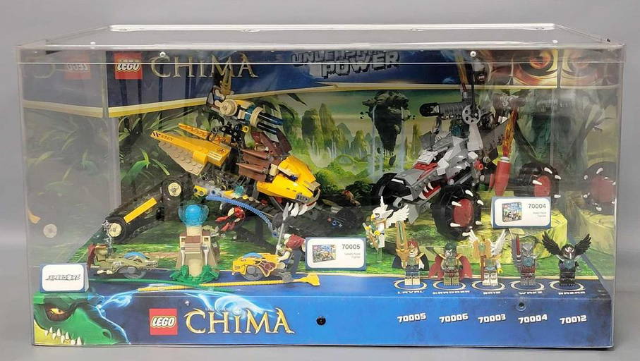 Lego Chima Store Display With Factory Built Contents