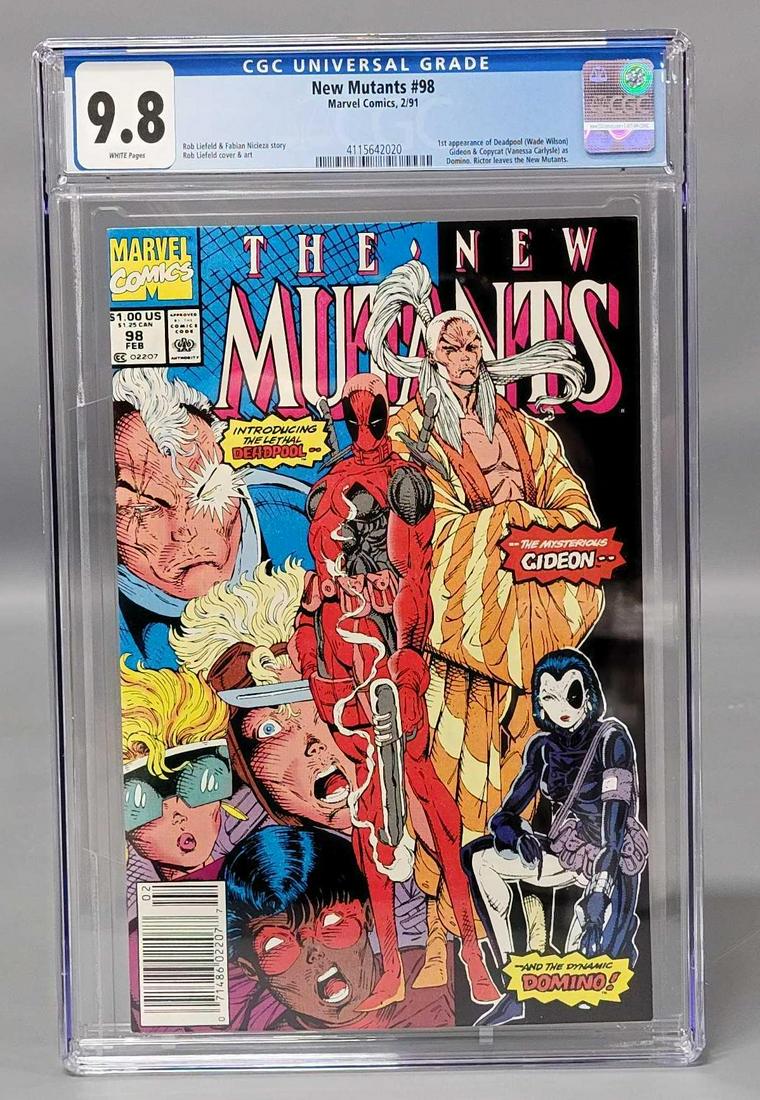 MEGA KEY New Mutants 98 newsstand edition CGC 9.8 1st appearance of ...