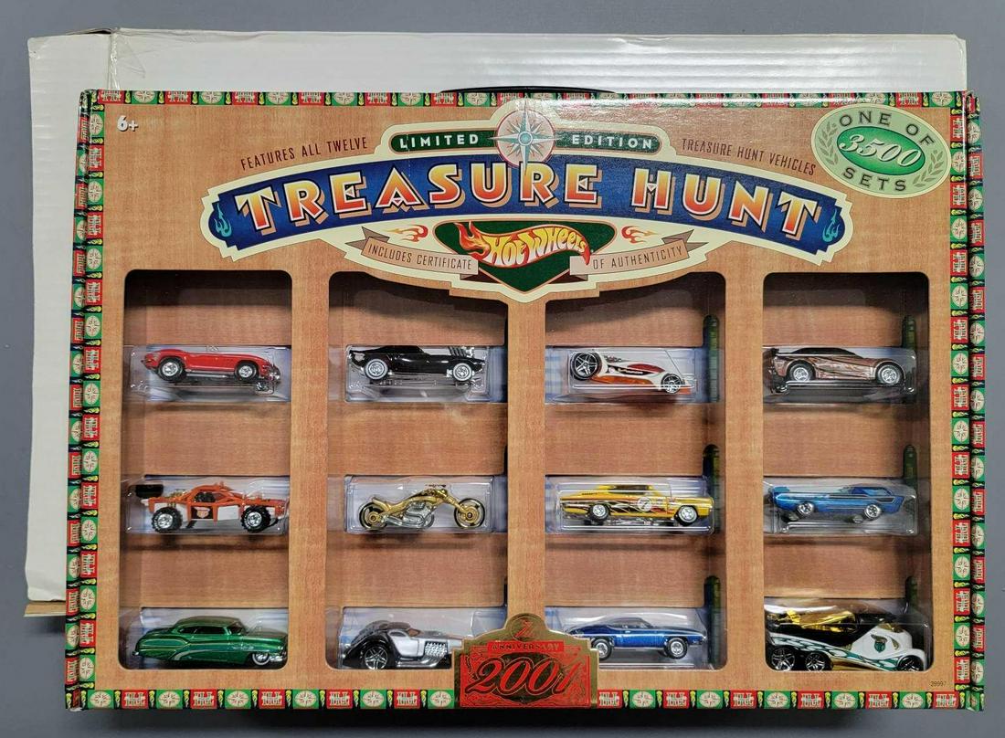 2001 Mattel Hot Wheels Treasure Hunt set in original box plus shipping ...