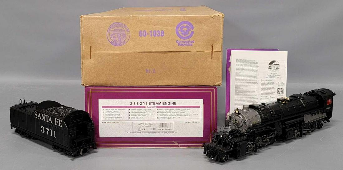 Mth Premier 20 3512 1 Santa Fe 2 8 8 2 Y3 Steam Locomotive In Original ...