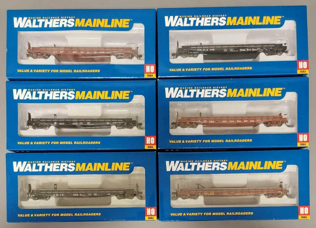 Six Different Walthers Mainline 53 Foot Gsc Flat Cars In Original Boxes ...