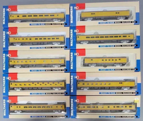 Walthers Ho Union Pacific Ten Car Passenger Set In Original Boxes