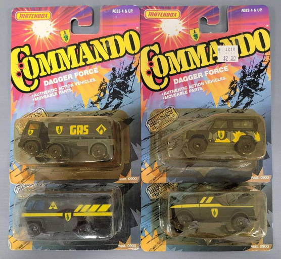 Four Matchbox Commando Dagger Force Group