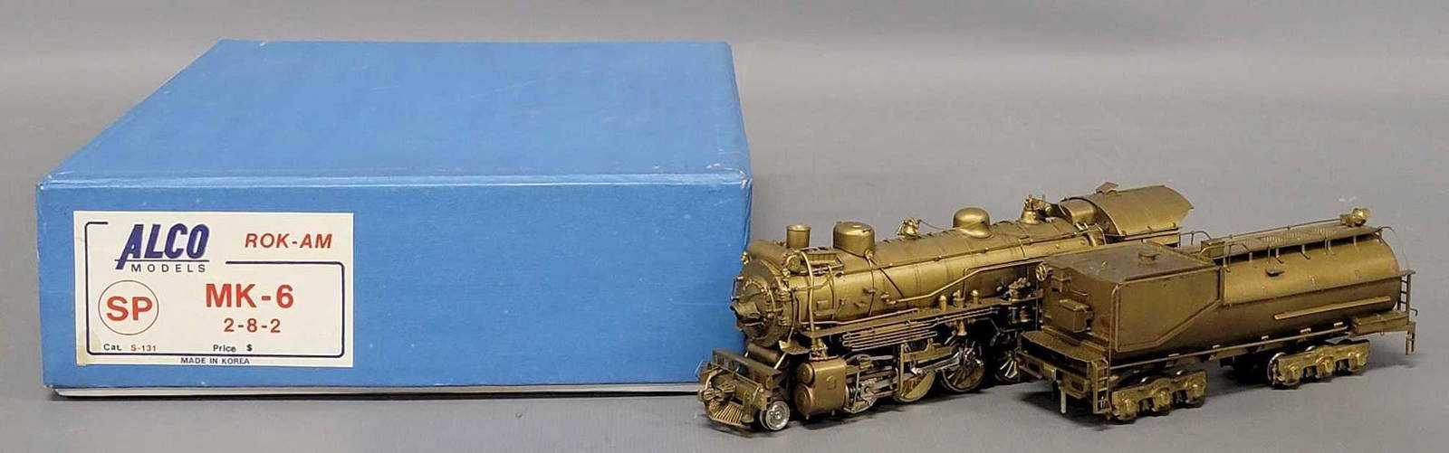 Alco Models Ho Scale Brass 2 8 2 Mk 6 Steam Locomotive In Original Box