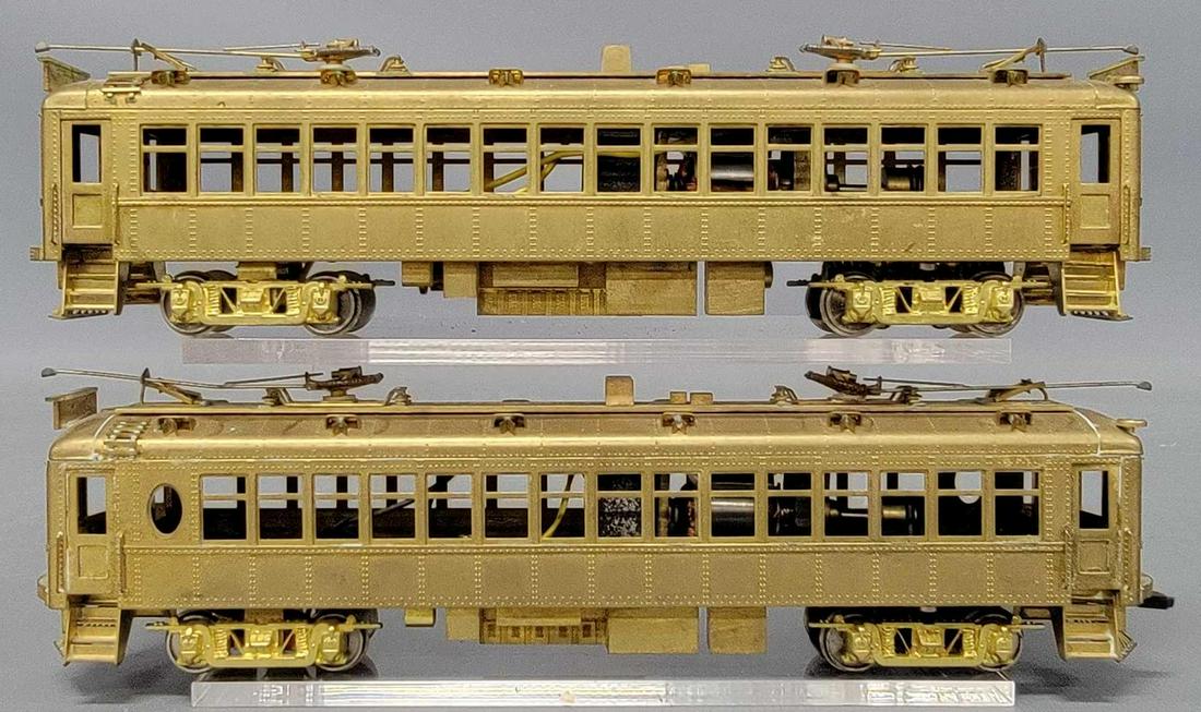Two Suydam HO scale brass traction interurban cars (#0133) on Apr 15 ...