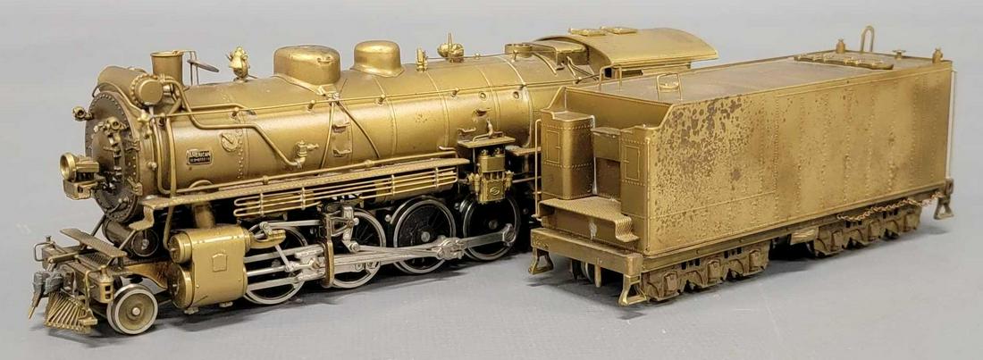 United Ho Brass Western Pacific 2 8 2 Steam Locomotive And Tender