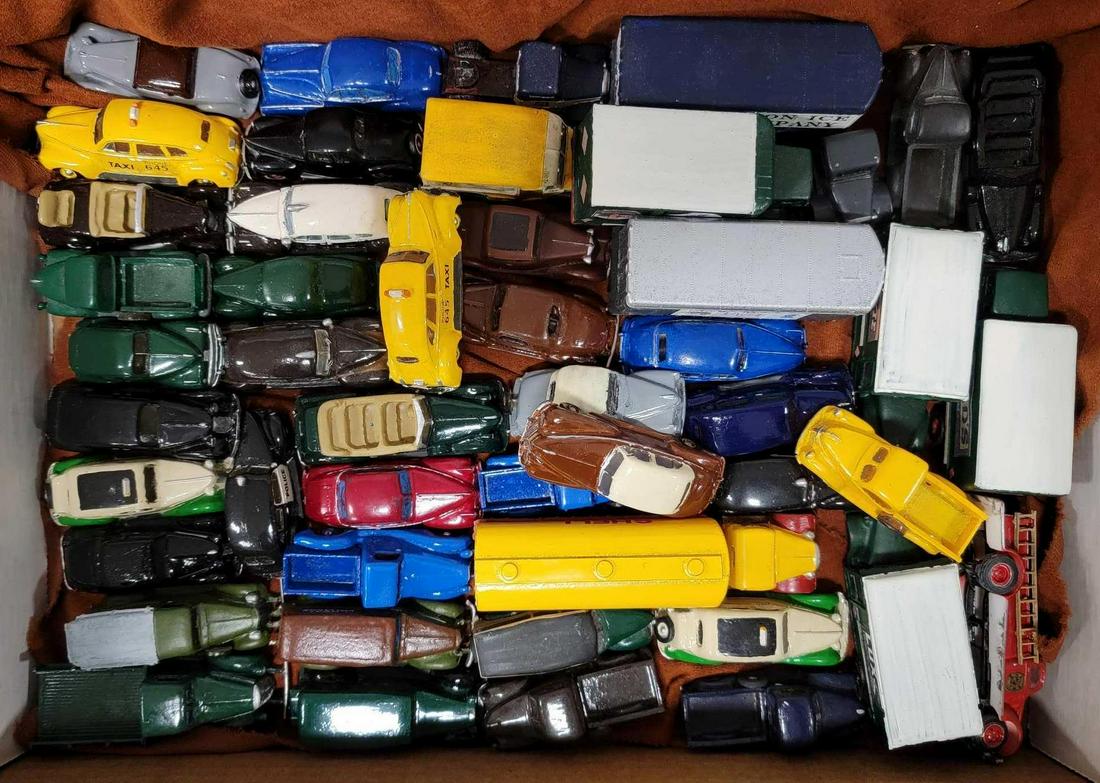 Huge group of vintage hand painted resin HO scale vehicles (#0364) on ...