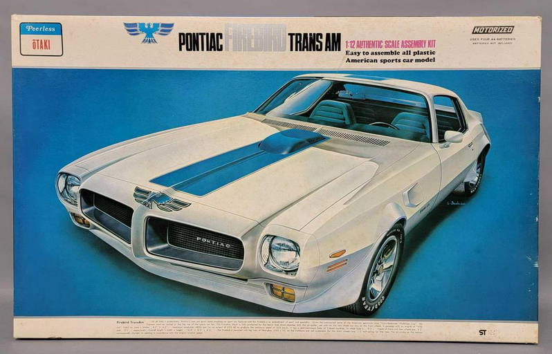 Unbuilt Otaki Motorized Pontiac Firebird Trans Am 1/12 Scale Plastic ...
