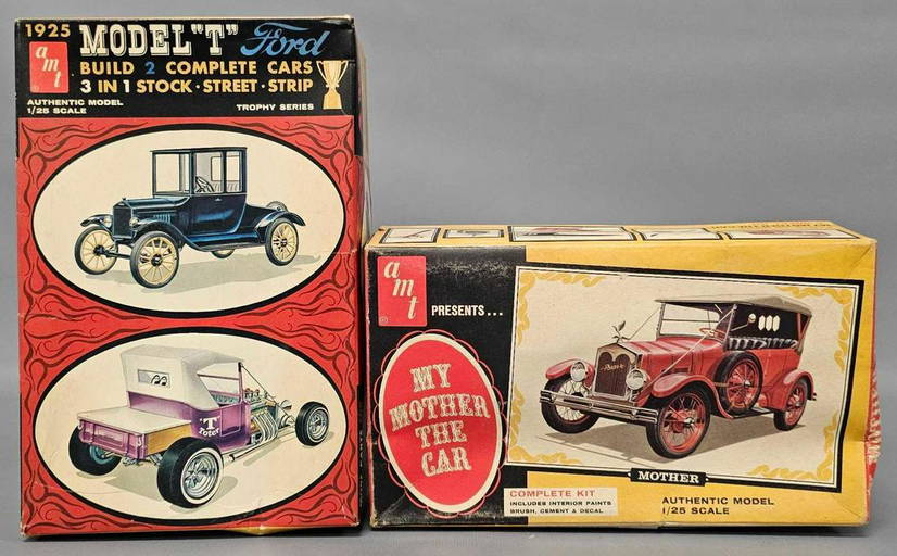 Two Unbuilt Amt 1/25 Scale Model Kits In Original Boxes