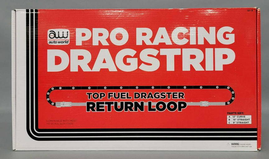 Auto World Ho Slot Car Pro Racing Drag Strip Return Loop In Original Box