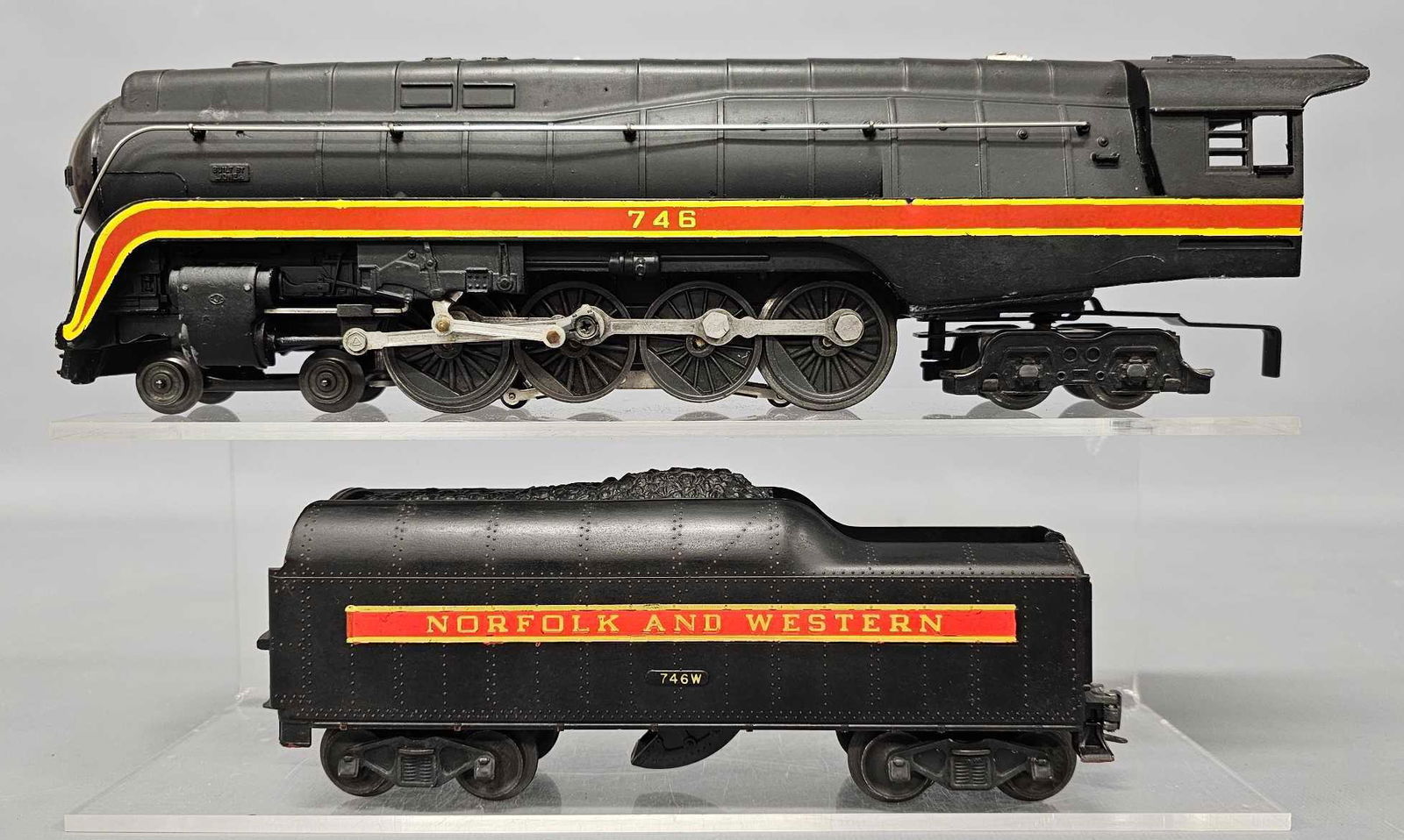 Lionel Postwar O 746 Norfolk & Western J Steam Locomotive And Tender
