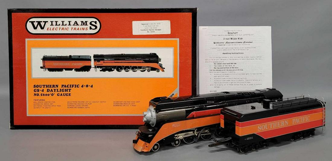 Williams O Gauge Brass Southern Pacific Daylight Gs 4 Steam Locomotive ...