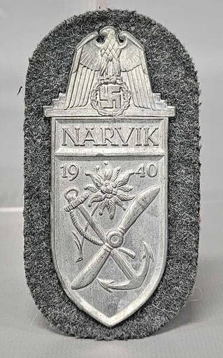 Wwii Nazi German Luftwaffe Narvik Uniform Sleeve Arm Shield